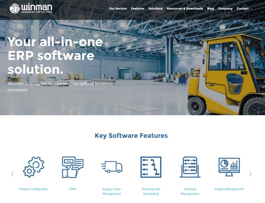WinMan ERP Software Unveils Brand New Website